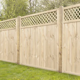 T&G Lattice Top Fence Panel - David Musson Fencing Ltd