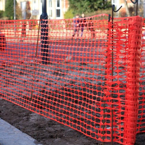 50m x 1m Orange barrier fence