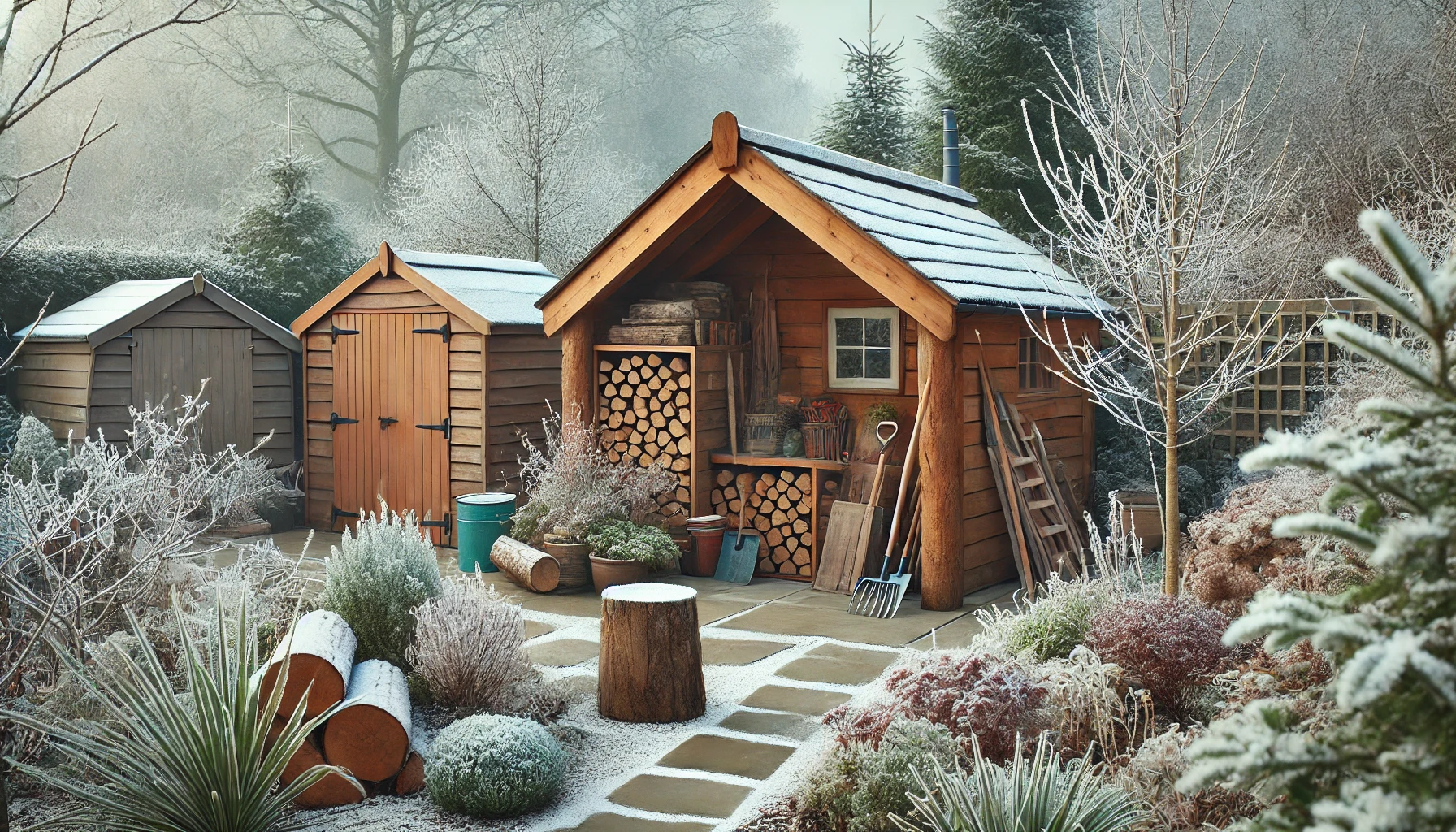 3 Timber Structures for your garden in the winter